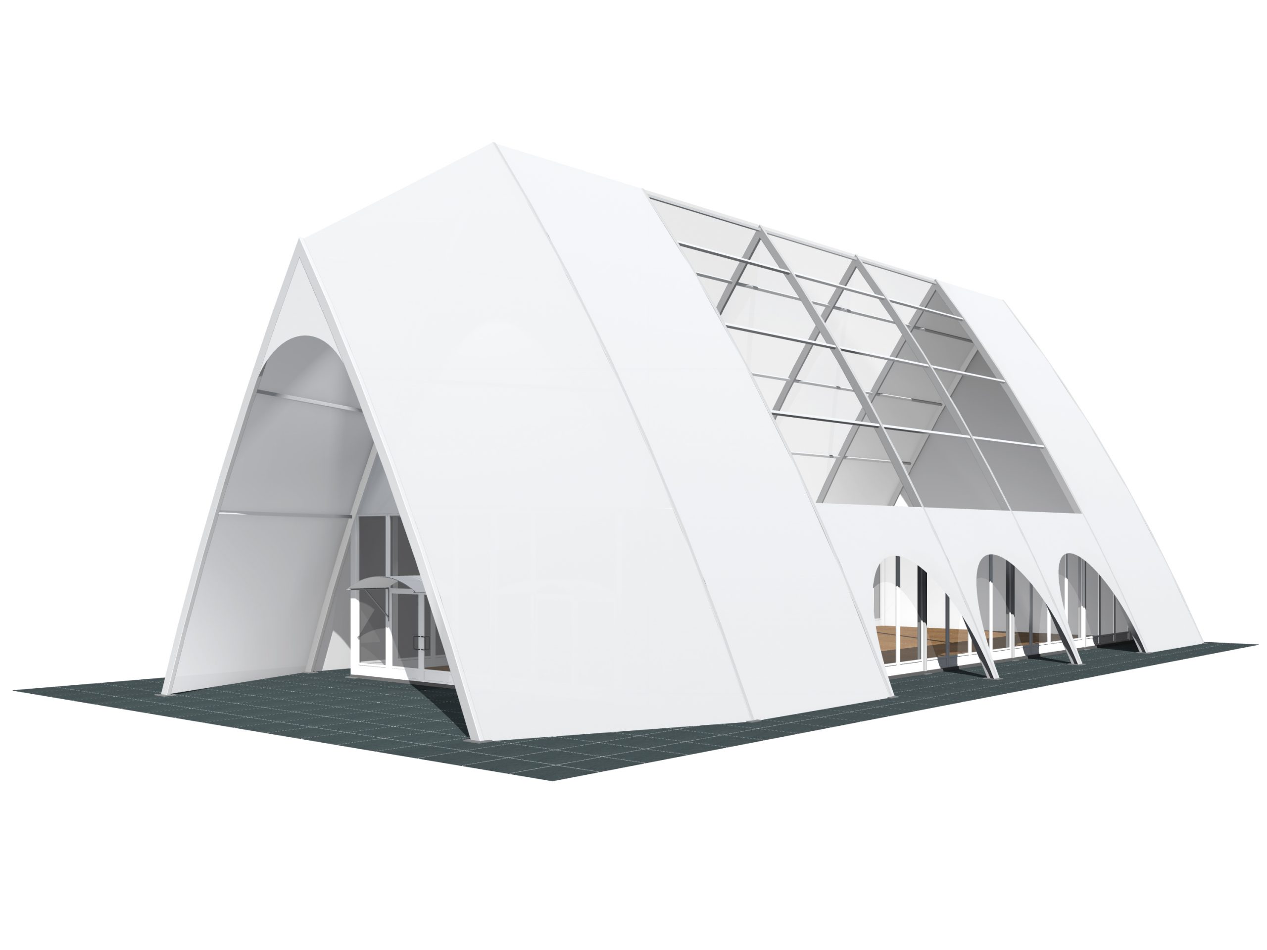 "Cathedral" tent: striking appearance & flooded with light - HTS TENTIQ