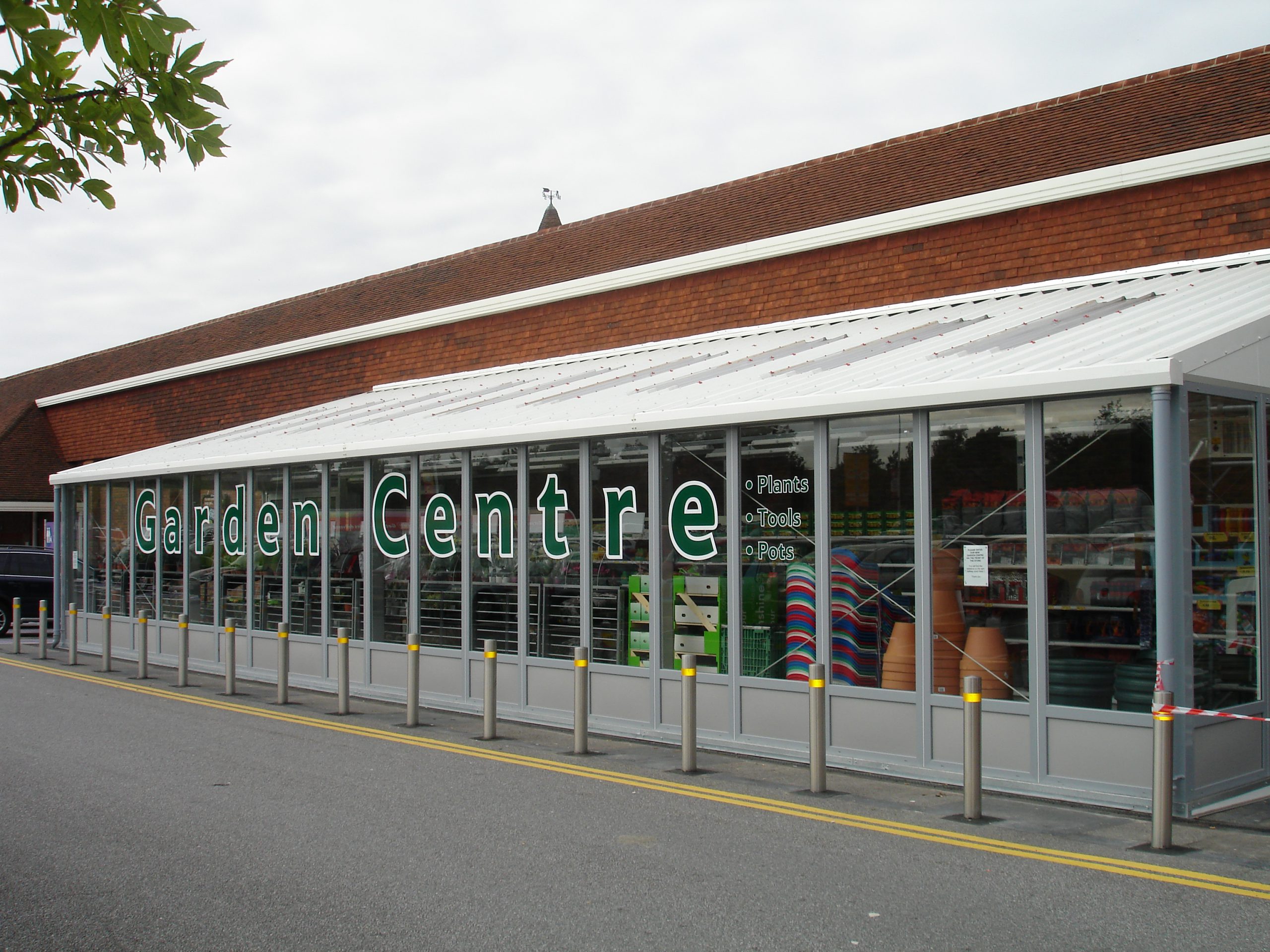 Bolt-on Lean-to Structure for Garden Centre - HTS TENTIQ